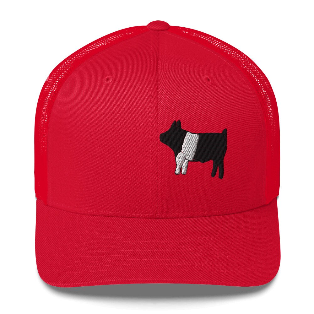 Livestock Show Pig Trucker Cap / Livestock Show Saddleback Swine / Mesh ...