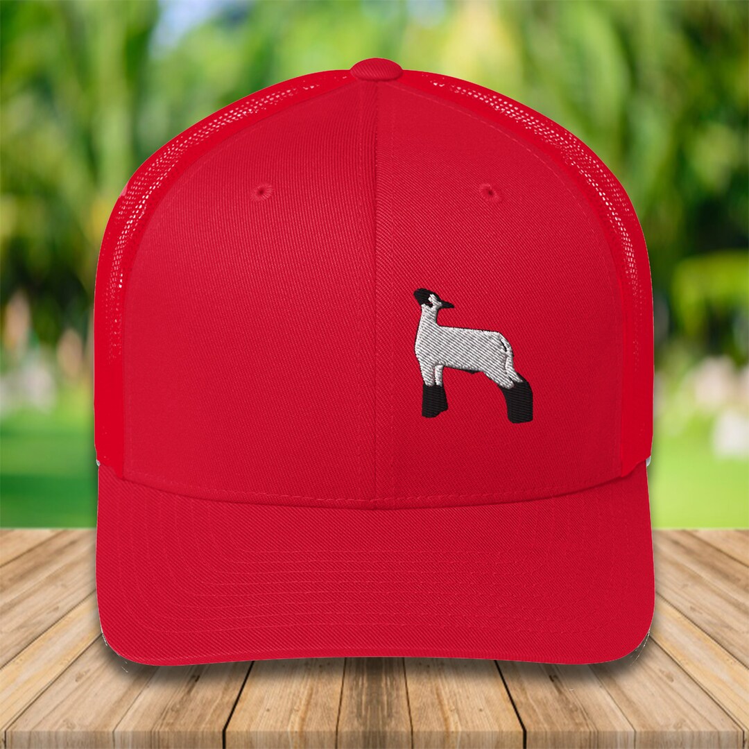 Show Lamb Trucker Cap | Custom Embroidery Cap | Show Sheep | Show Lamb ...