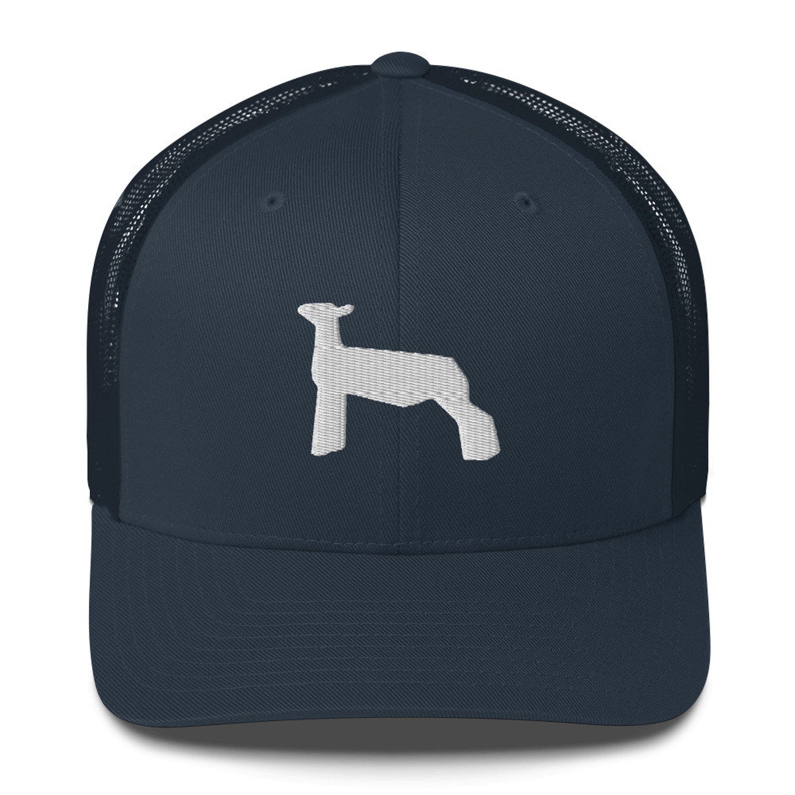 Show Lamb Trucker Cap | Livestock Show Sheep Cap | Mesh Back Mid ...