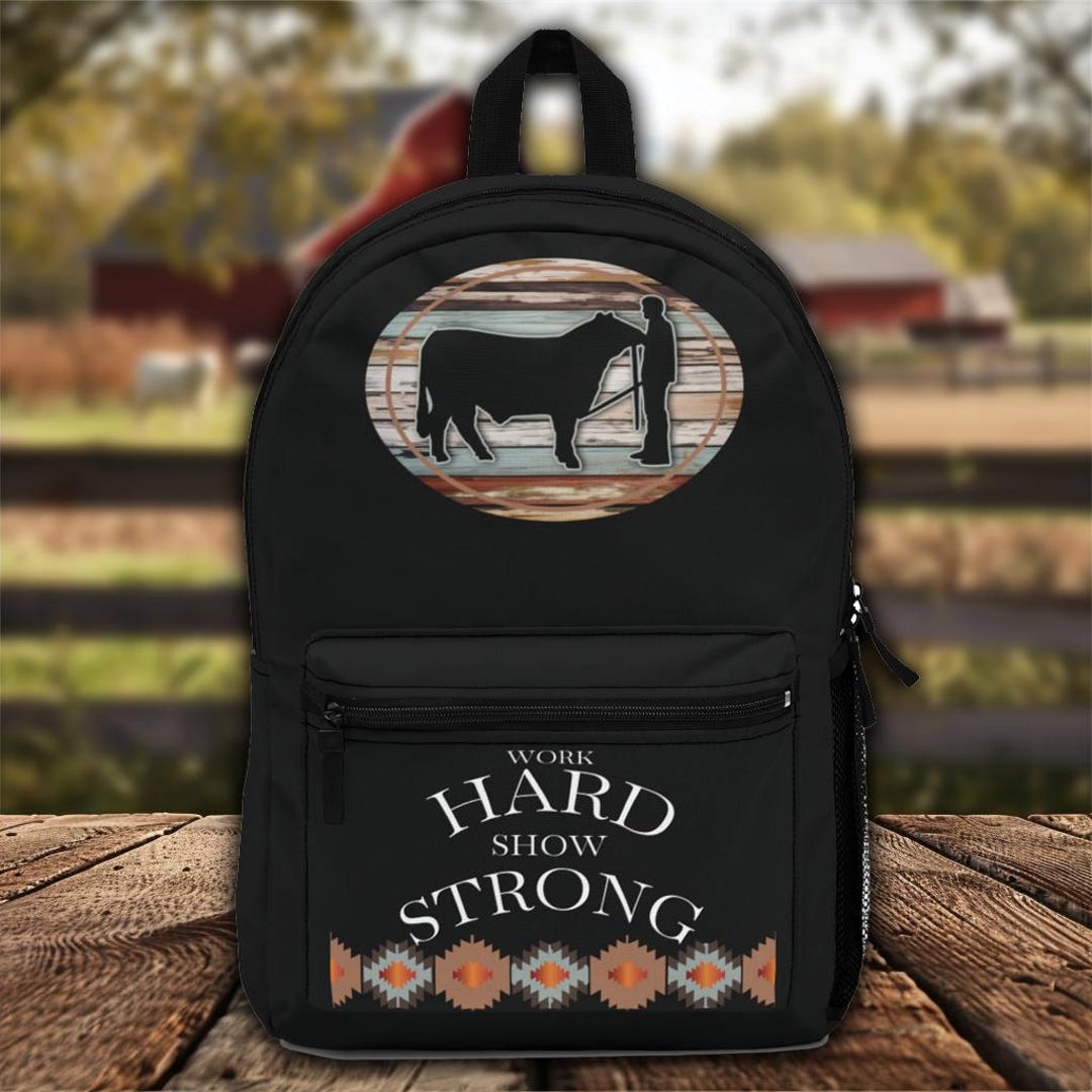 Livestock Show Backpack - Boho Steer Bag - Etsy
