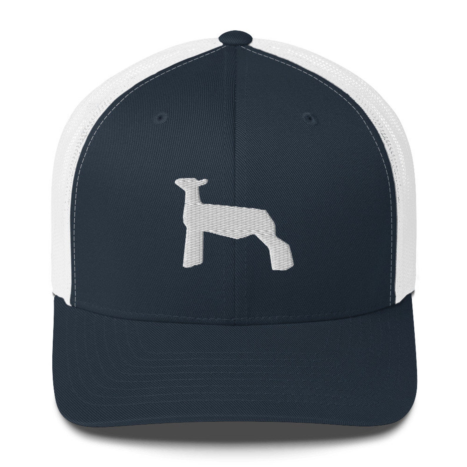 Show Lamb Trucker Cap | Livestock Show Sheep Cap | Mesh Back Mid ...