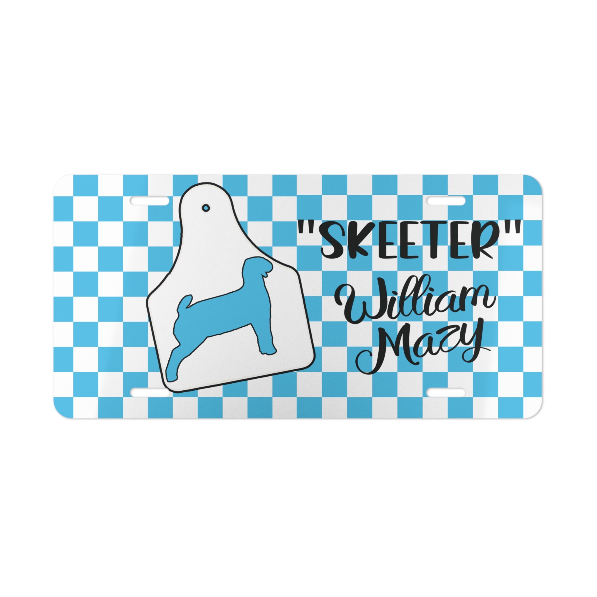 Custom Livestock Show Stall Sign-livestock Show Animal-license/vanity ...