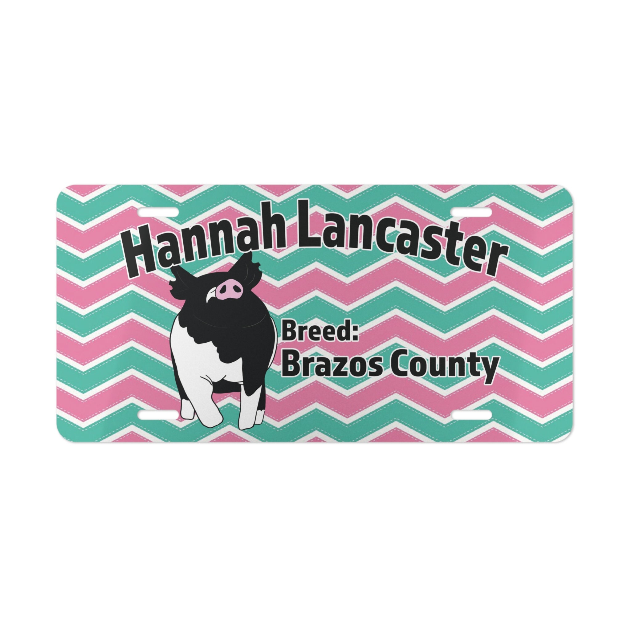 Custom Livestock Show Stall Aluminum Sign-livestock Show Animal-license ...