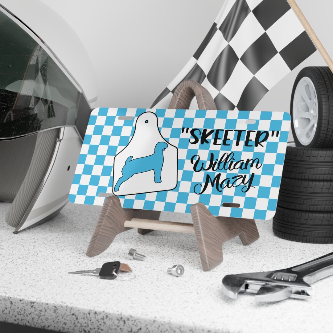 Custom Livestock Show Stall Sign-livestock Show Animal-license/vanity ...