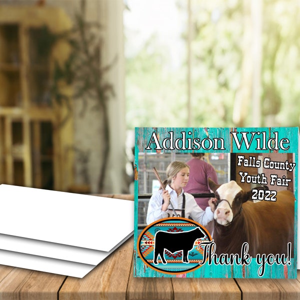 Livestock Show Thank You Cards - Etsy