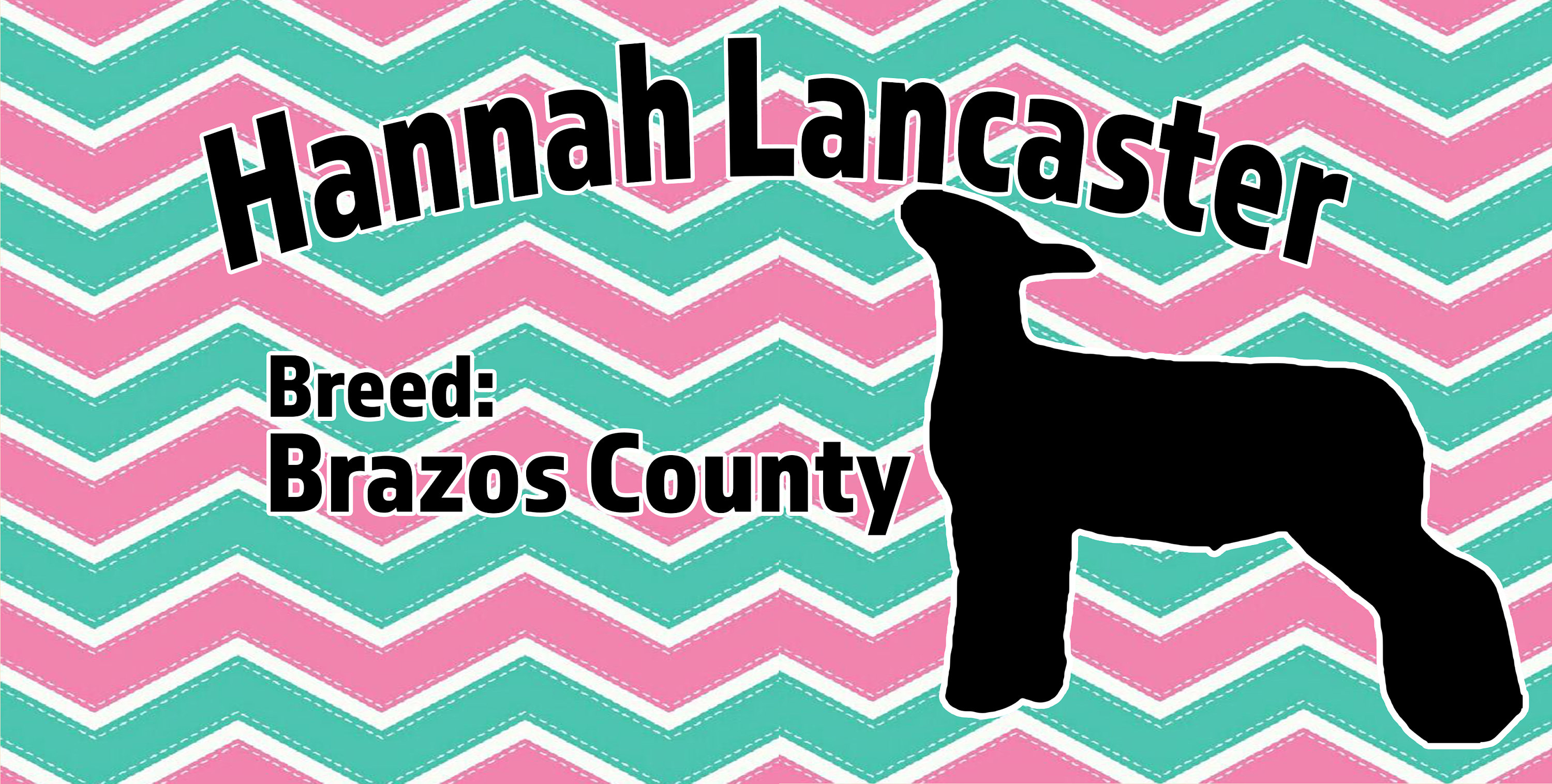 Custom Livestock Show Stall Aluminum Sign-livestock Show Animal-license ...