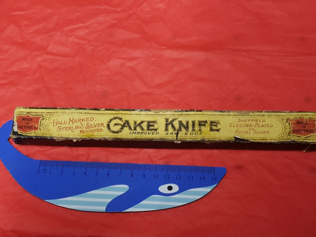 Vintage 1920s Advertising Cake Knife Silver Plated Piece Kitsch Kitchen ...