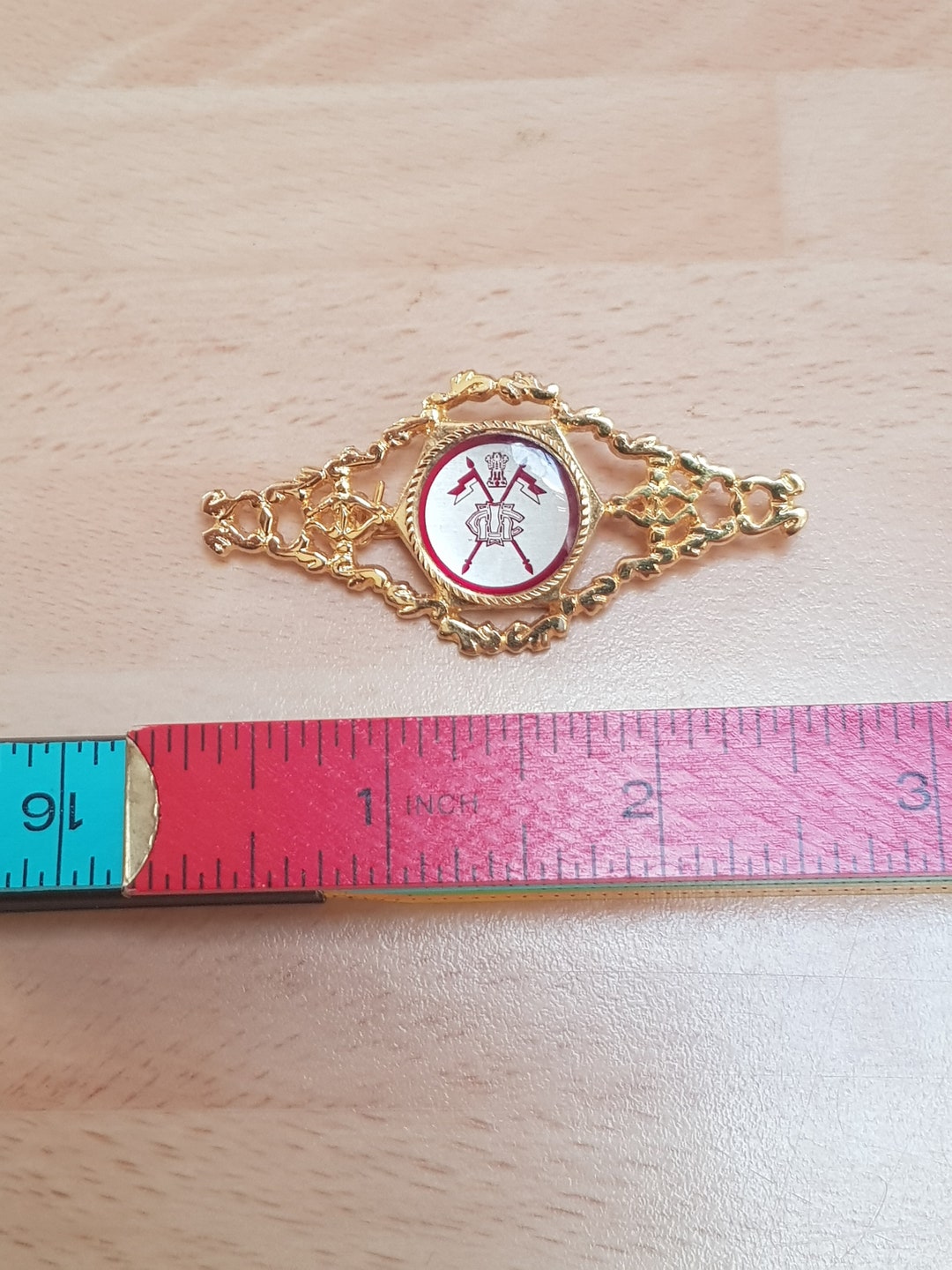 Vintage Military Masonic Brooch Badge Piece Jewellery Item Unusual ...