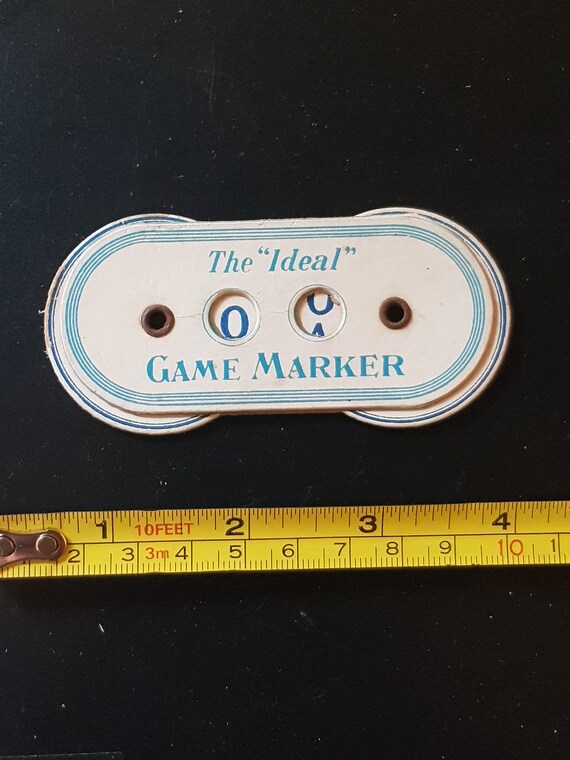 Vintage 1950s Score Board Game Counter Card Piece Mid Century - Etsy UK