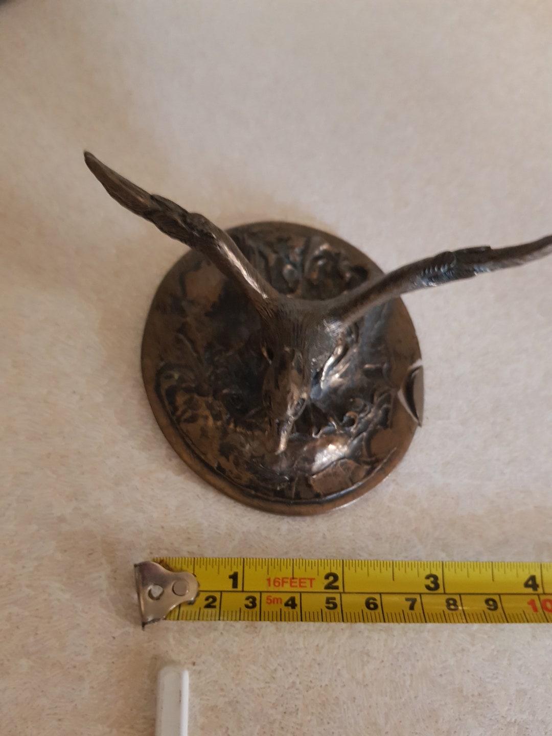 Vintage Mid Century Heavy Bronze Duck Scottish Celtic Hand Made Piece ...