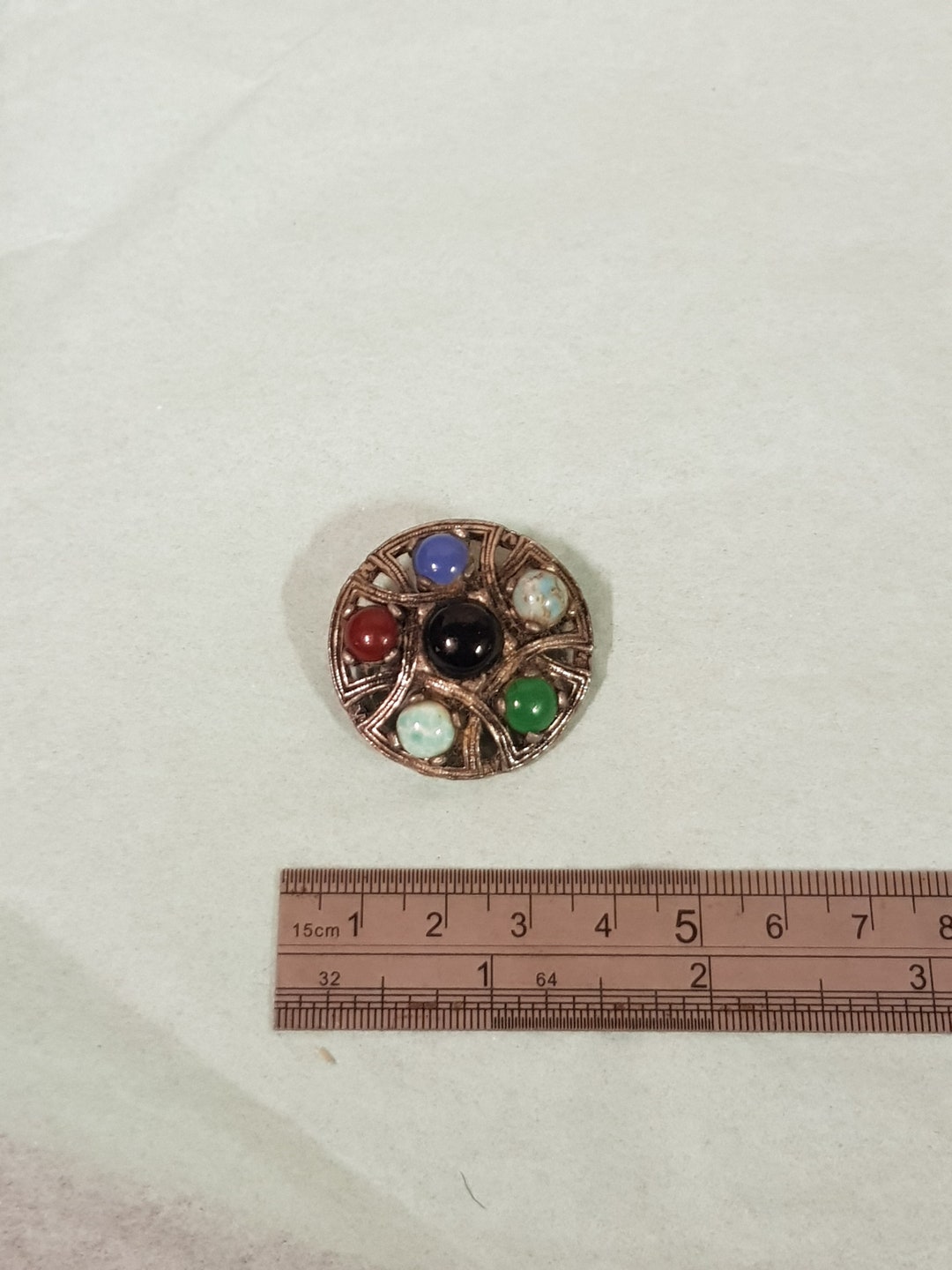 Vintage Miracle Celtic Scottish Shield Brooch Badge Piece Jewellery ...