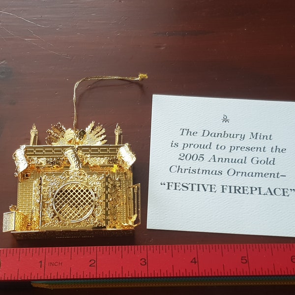 Danbury Mint Gold Christmas Ornaments - Etsy UK