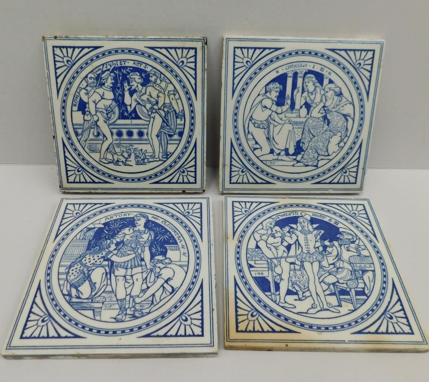 Minton Tile Teapot Stand Girl Feeding Duckings William Wise Country ...