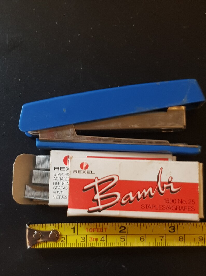 Vintage Bambi Stapler Mini Pocket Piece Retro Item Unusual - Etsy