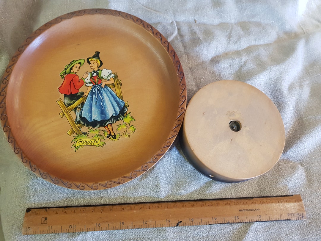 Vintage Mid Century Cake Stand Austrian Reuge Musical Piece 1950s ...