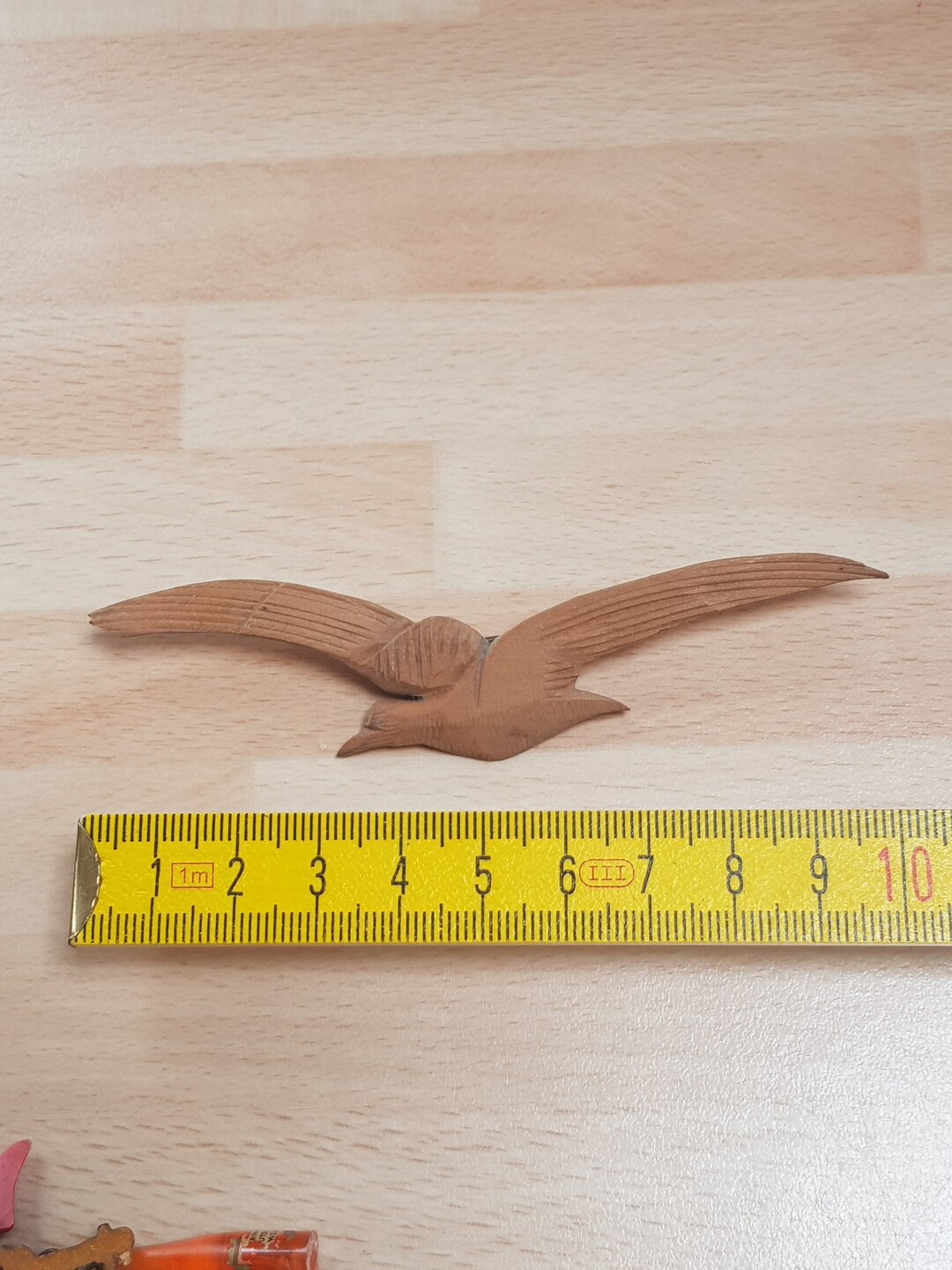 Antique 1920s Wooden Hand Carved Seagull Brooch Bird Piece Jewellery ...