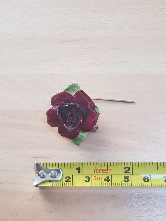 red spring collection 1950s mid century stick pin bro… - Gem