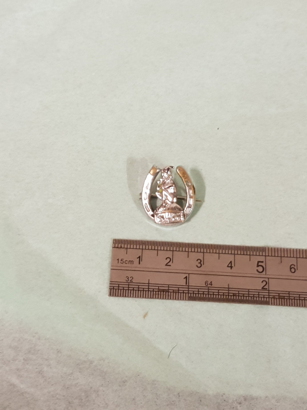 Vintage Lucky Imp Horse Shoe Pixie Brooch Badge 1950s Mid Century ...