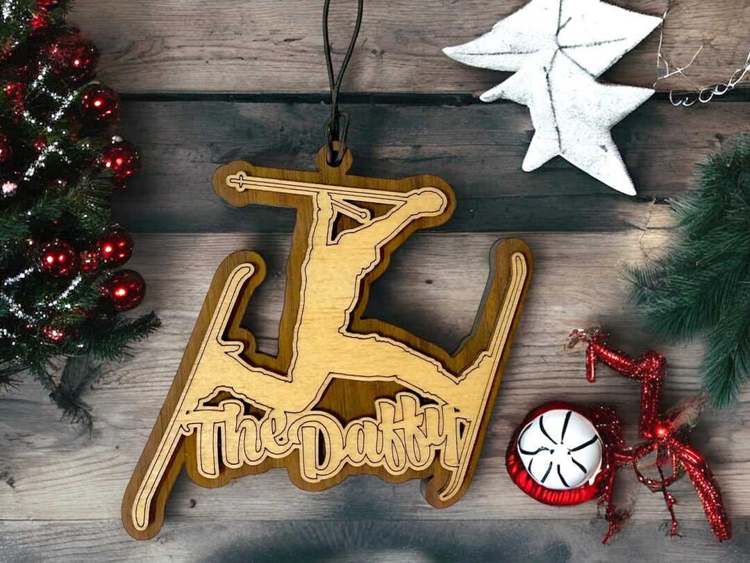Skier Ornaments - the Daffy - Old School Skiing Tricks - Skier Cutouts ...