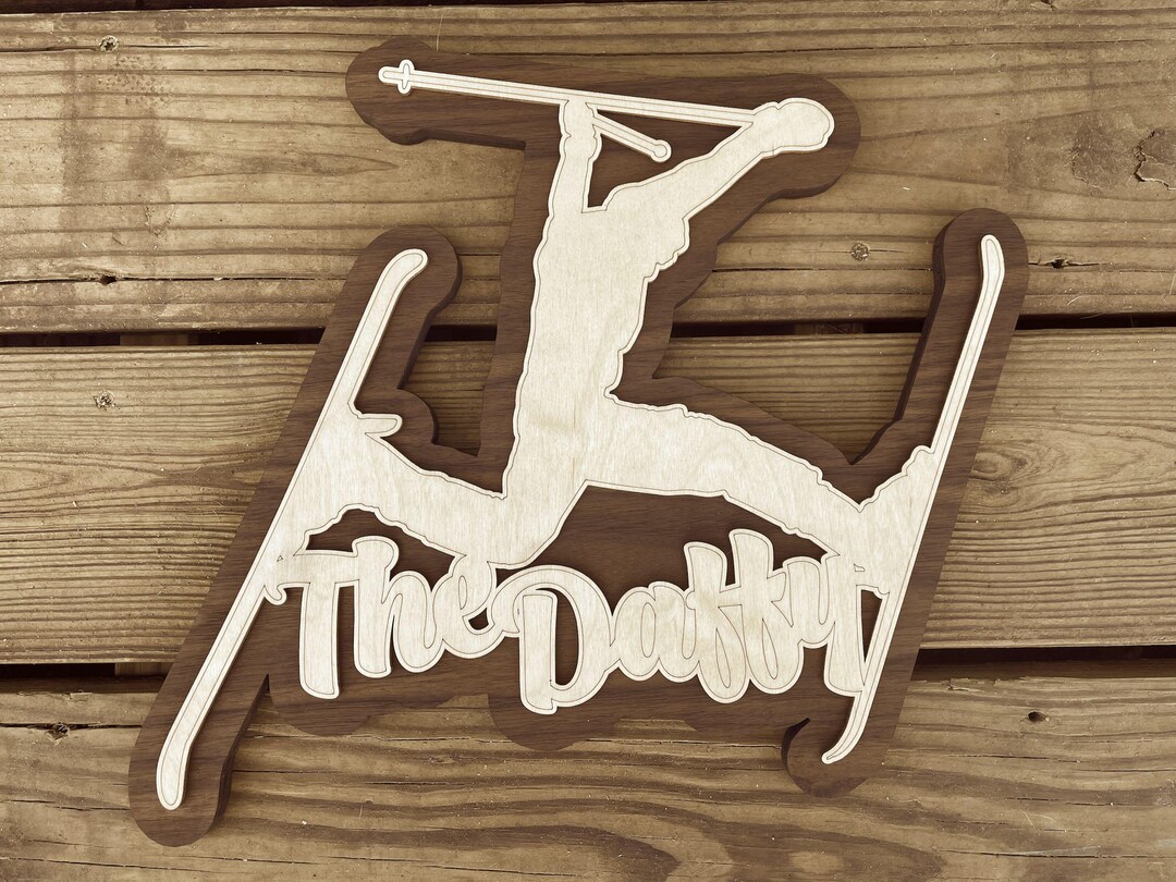 Skier Wall Art - the Daffy - Old School Skiing Tricks - Skier Cutouts ...
