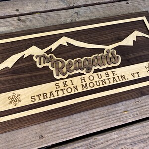 Mountain House-ski House Sign - Ski Decor for Your Family Lodge/house ...