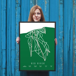 Red River Ski Trail Map Poster Print Wall Art - Etsy