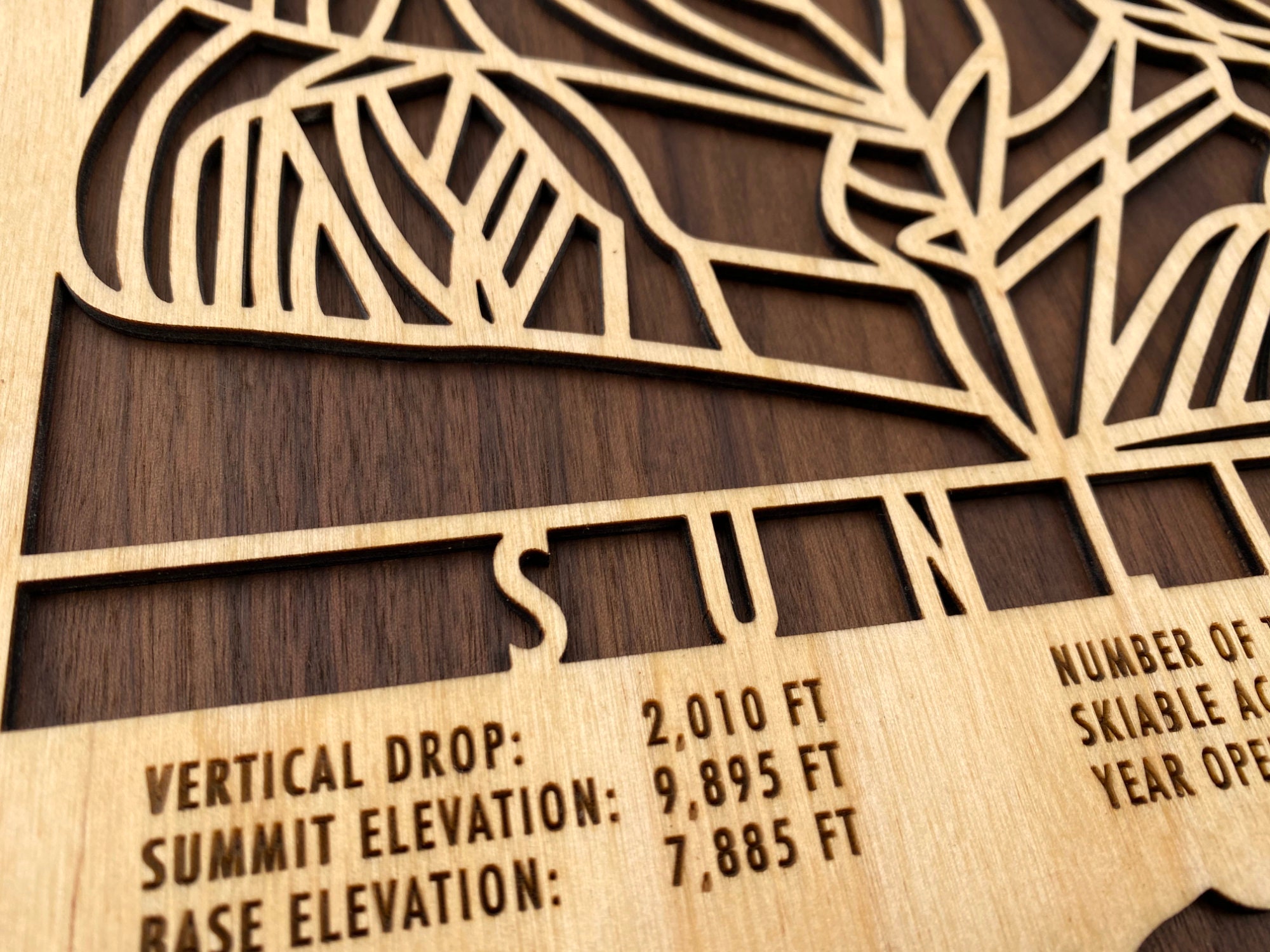 Sunlight Mountain Ski Decor Trail Map Art Gift Skiing | Etsy