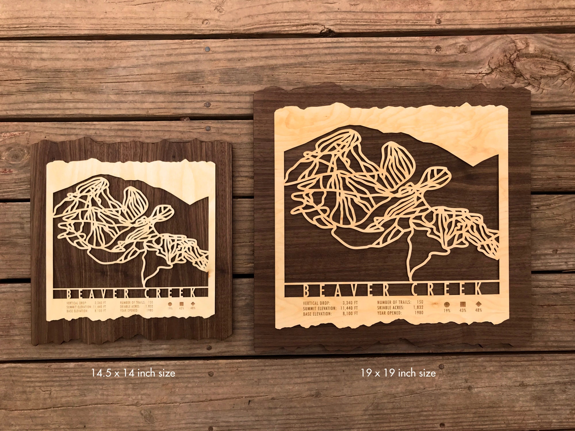 Winter Park Ski Decor Trail Map Art Ski Gifts Snowboard Art | Etsy