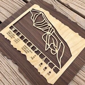 Winterplace Ski Trail Map Skiing Snowboarding Ski Decor - Skiing Wall ...