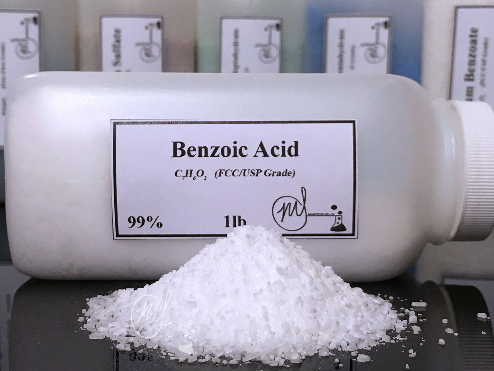 Benzoic Acid 99.5% PURE MIN. FOOD Grade 10 X 1/2 Lb Bottles | Etsy