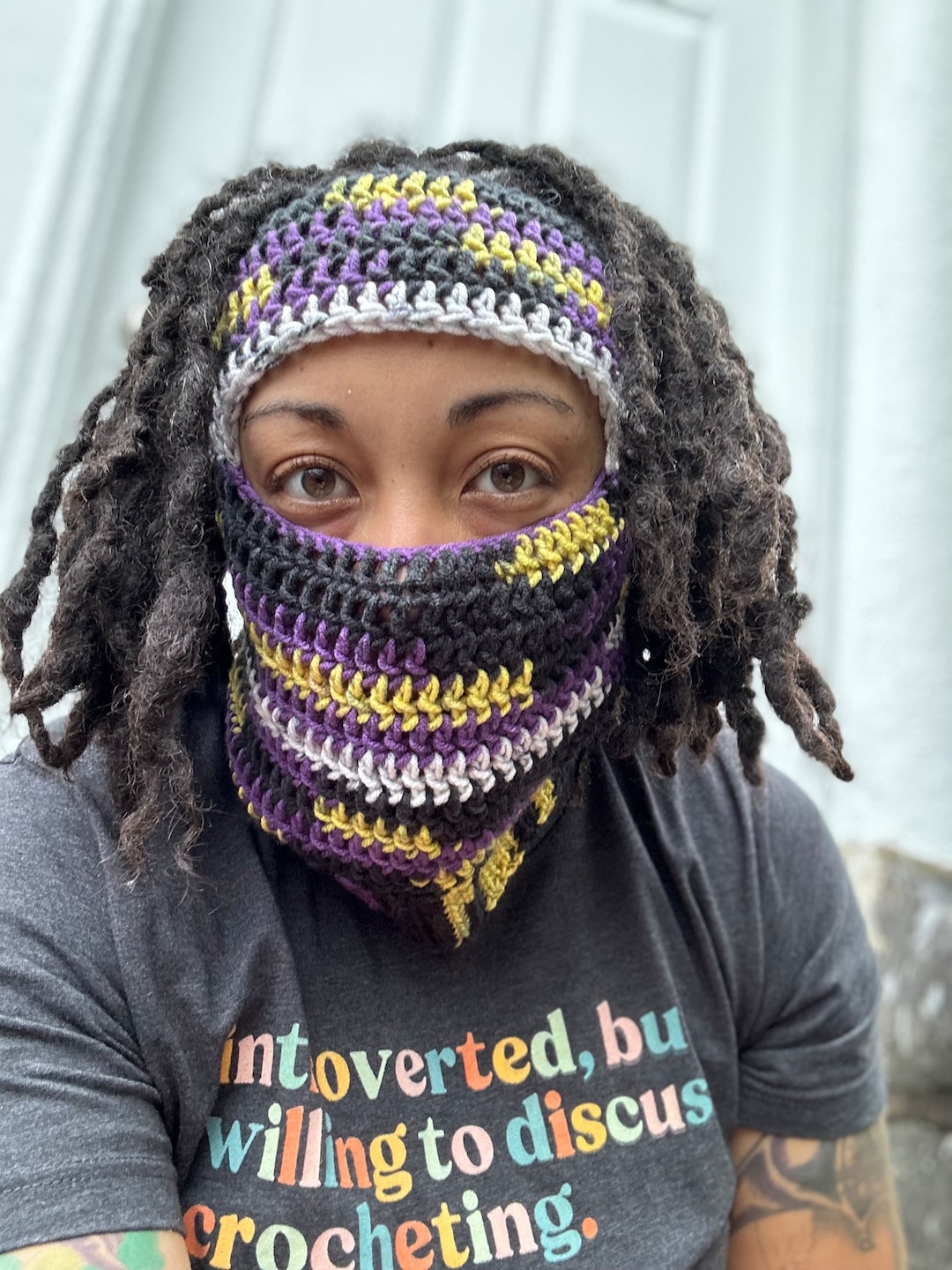 Loc Life Ski Masks, Messy Bun Ski Mask, Balaclava - Etsy