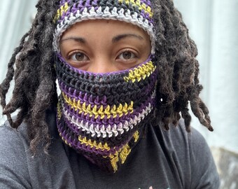 Dreadlocks Ski Mask 1-hole Pigtails Locs Extensions Balaclava - Etsy