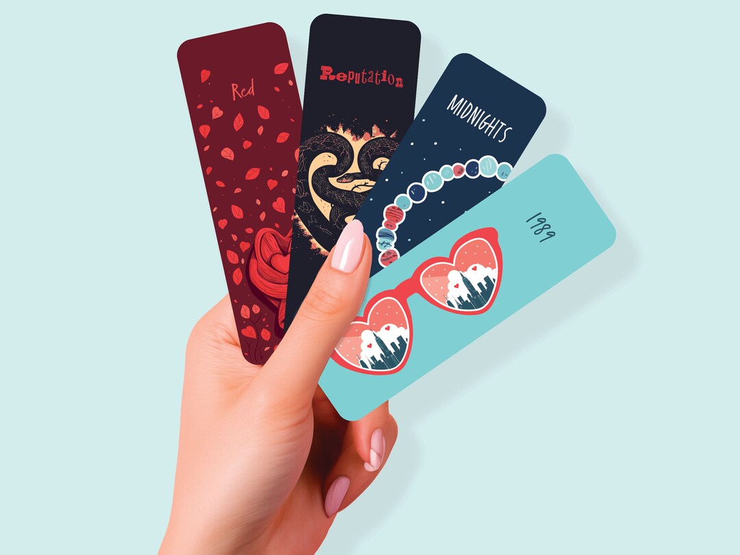 10 Printable Taylor Swift Eras Bookmarks - Etsy