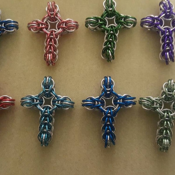 Chainmail Cross - Etsy