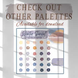 Color Palette Hot Cocoa Procreate ACO File Color Swatches Canva Onenote ...