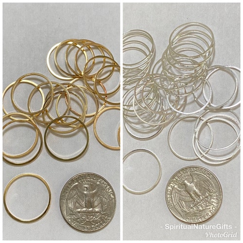 20 Gold Plated Brass Link Connector Circles 25mm 19E787 - Etsy