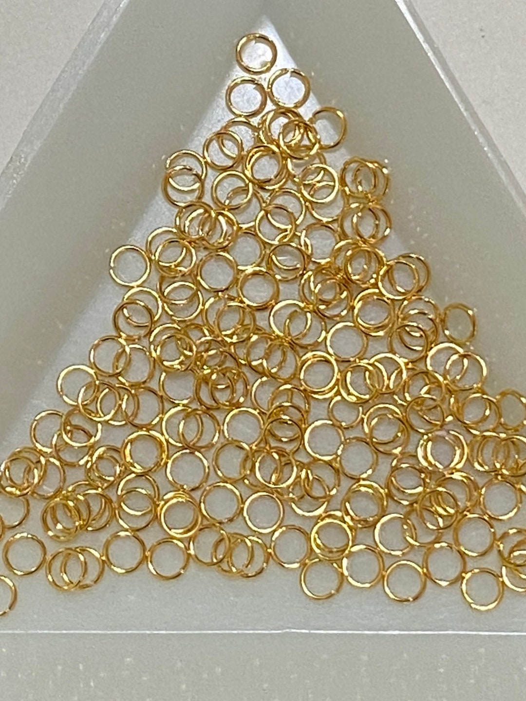 18K Gold Plated Stainless Steel Jump Rings 3mm 26gauge (20324) - Etsy