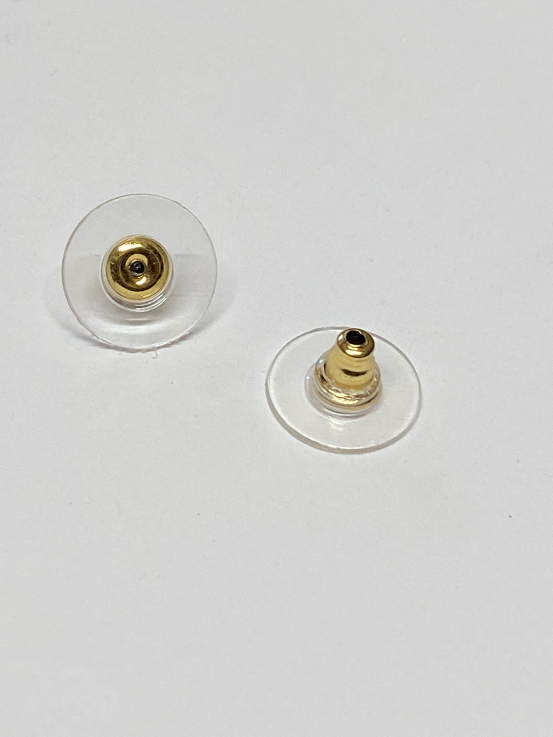 20 Pc Gold Plated 304 Stainless Steel Bullet Clutch Disc Earring Back ...