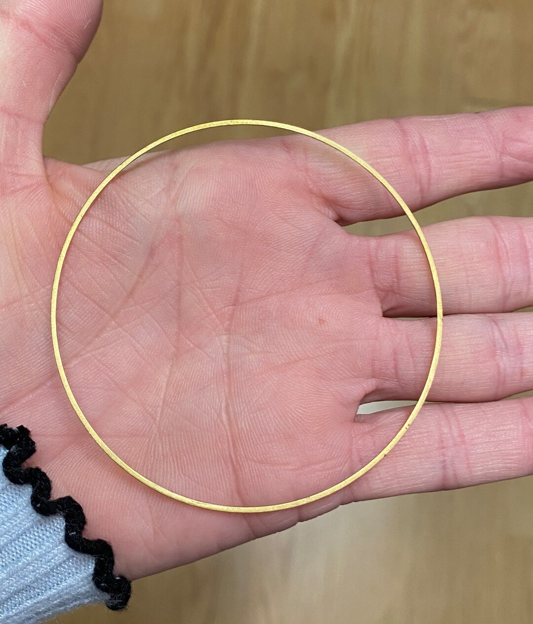 8 Raw Brass Link Connector Circles 70mm 21303 - Etsy
