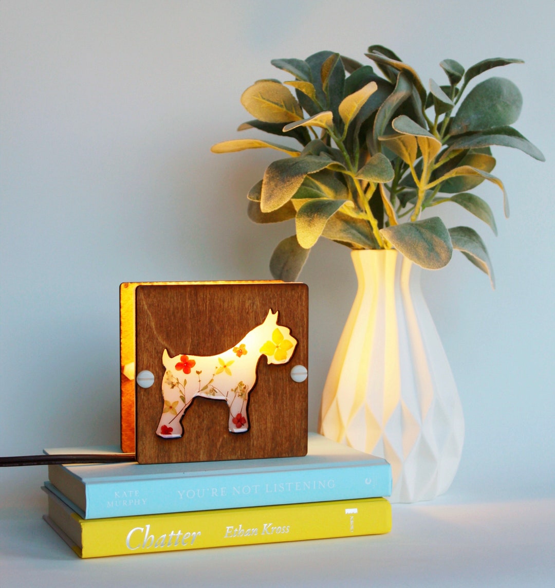 Schnauzer Lamp, Schnauzer Gifts, Desk Lamps, Schnauzer Lover - Etsy