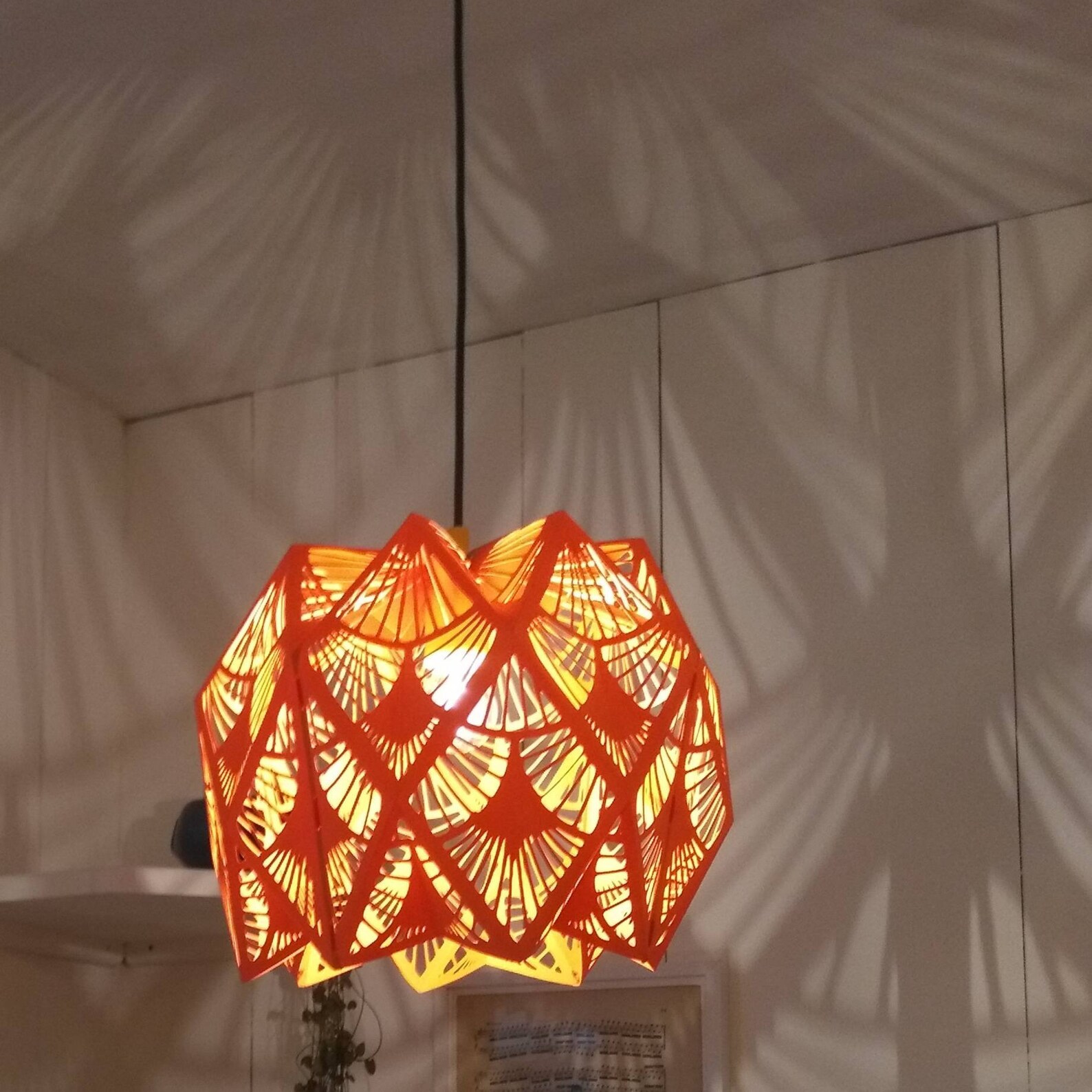 Cut-out paper lampshade Art Nouveau pattern XS / S / M / L | Etsy