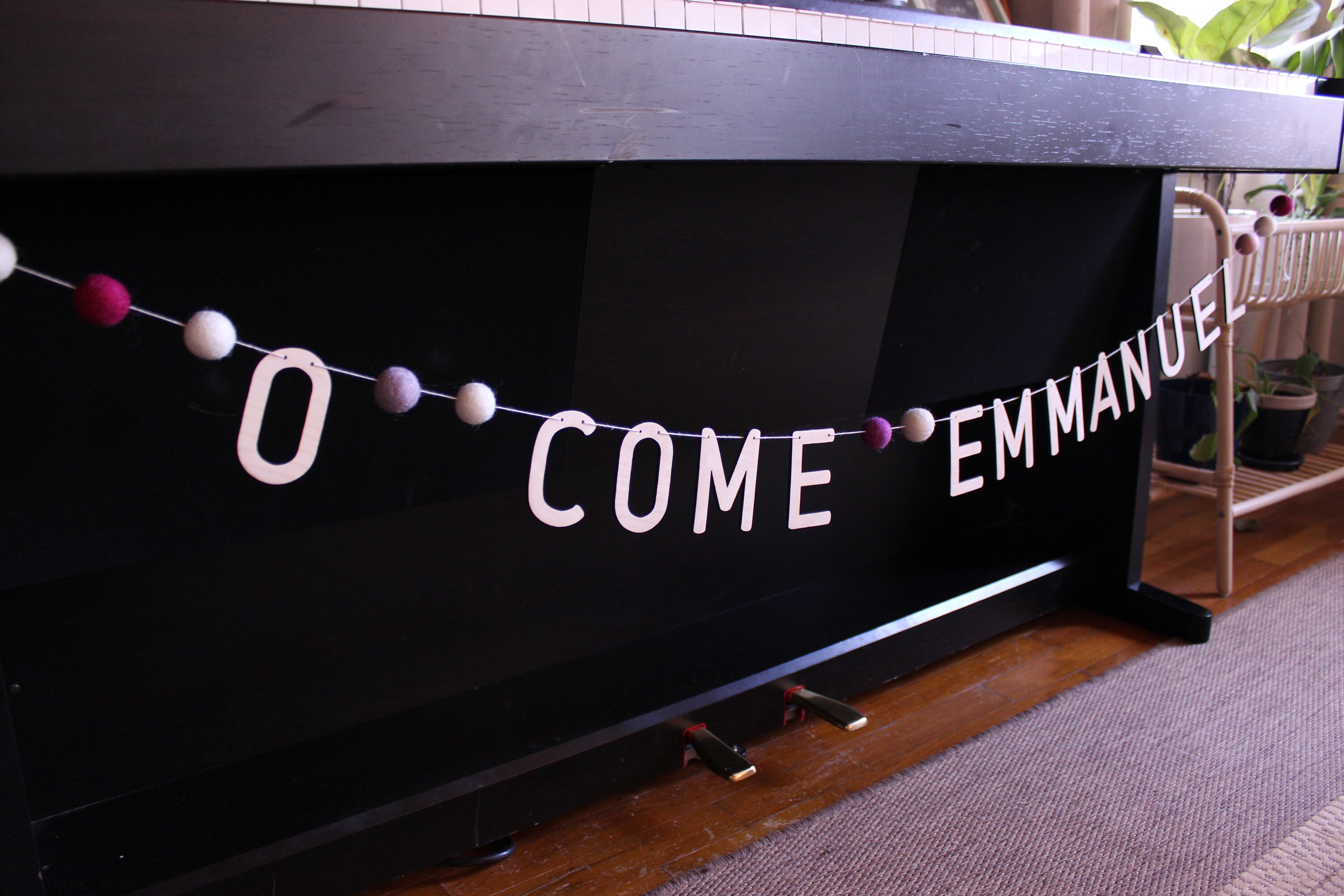 O Come Emmanuel Advent Garland Kit DIY Advent Banner Advent | Etsy