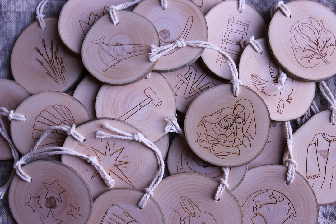 Jesse Tree Ornaments set of 25 - Etsy