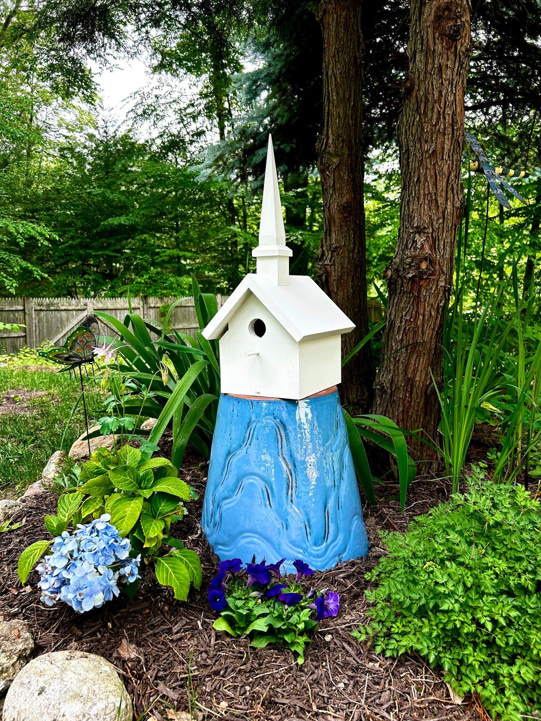 Outdoor Church Birdhouse Garden Decor Handmade - Etsy