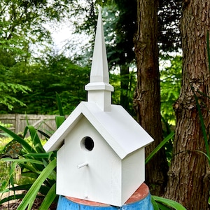 Outdoor Church Birdhouse | Garden Decor | Handmade - Etsy
