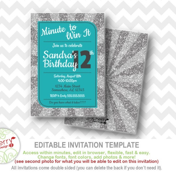 Minute to Win It - Etsy