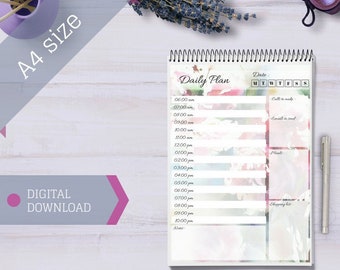 Printable Daily Planners Time Management 7 sheets | Etsy