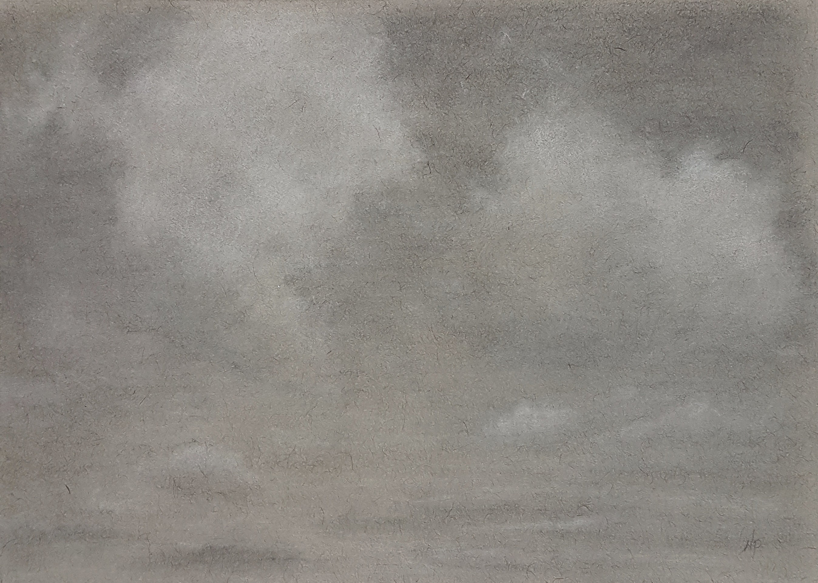 Clouds Original Pencil Drawing / 5x7 Cloudscape Wall Art / Charcoal ...