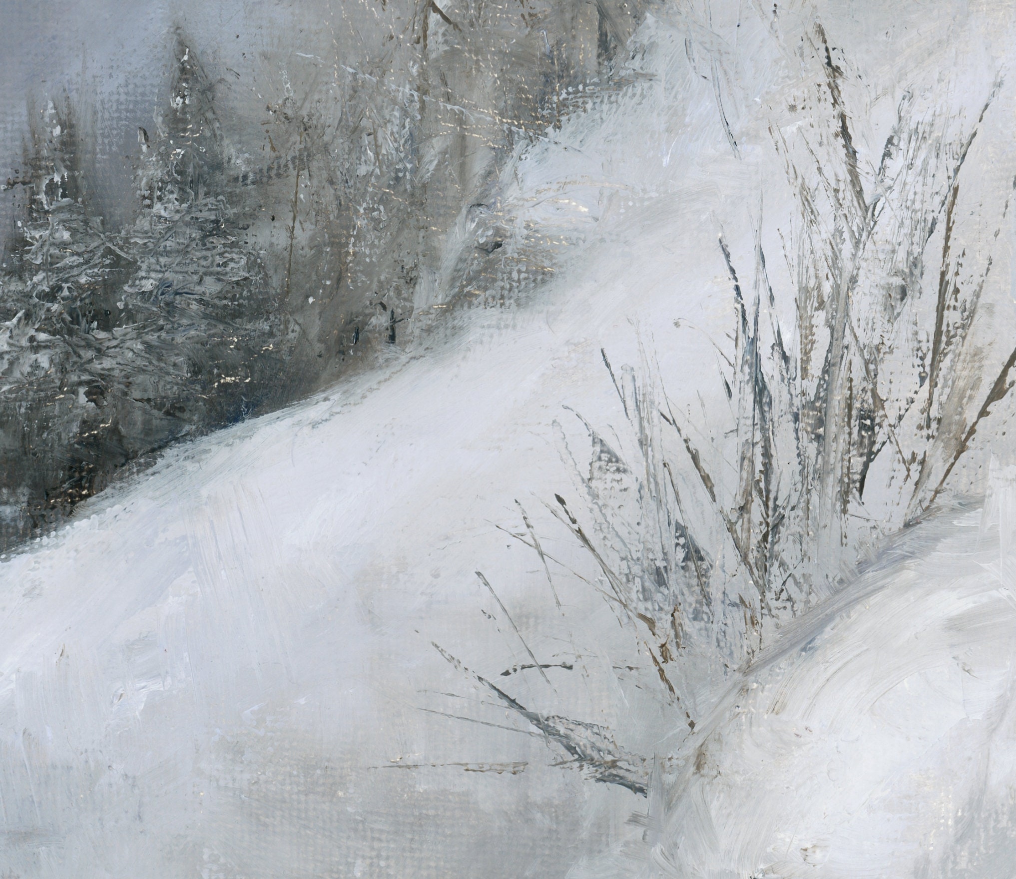 WINTER PRINTABLE ART / Winter Landscape Printable Wall Art / Snowy ...