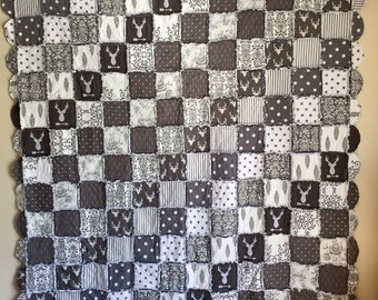 Queen size rag quilt | Etsy